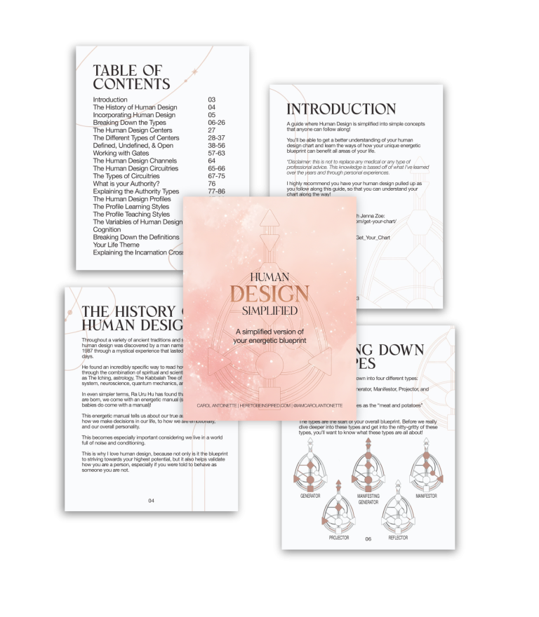 HUMAN DESIGN SIMPLIFIED - Here to be Inspired - Helping You Reach Your ...